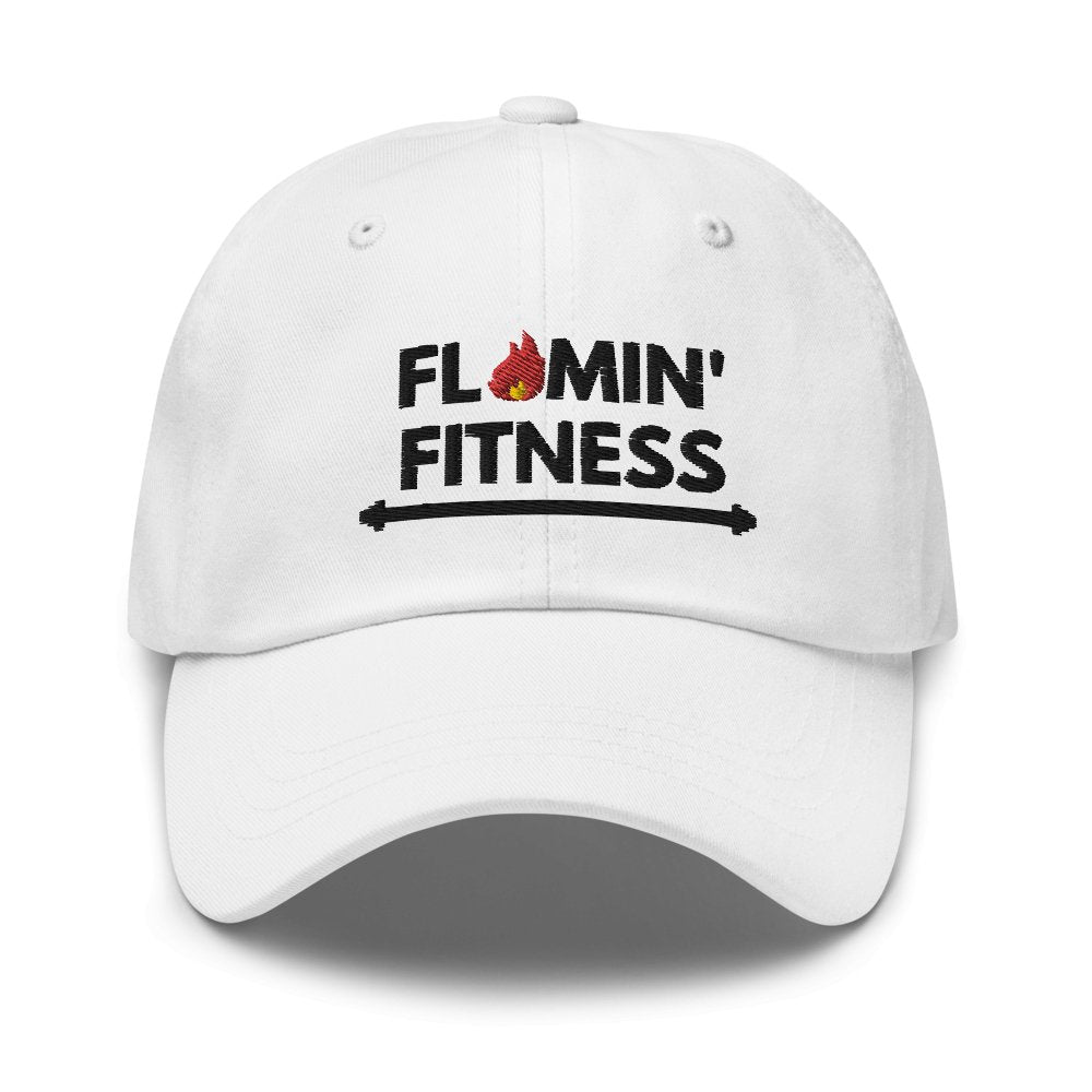 White Baseball Cap | Hats, Caps & Beanies — Flamin' Fitness